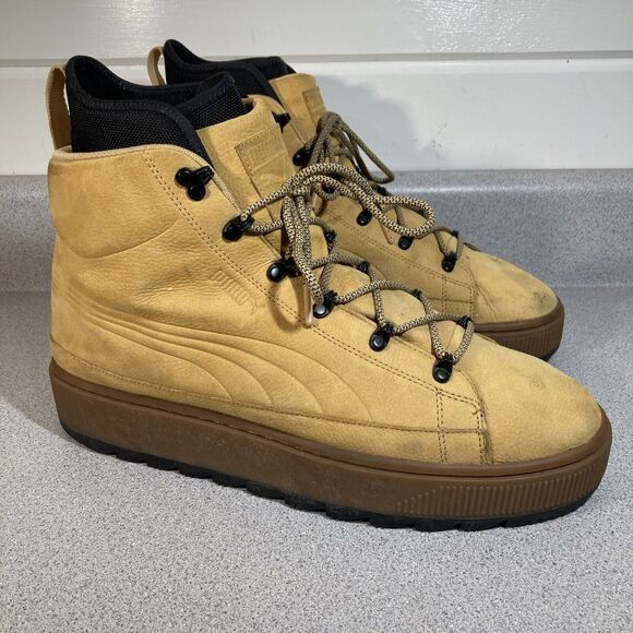Puma | Shoes | Puma Mens 4 Tan Gum Work Combat Leather Boots Tactical ...